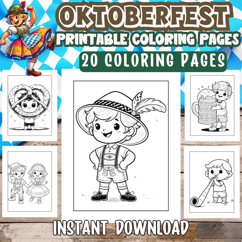 German Colouring Pages - Etsy