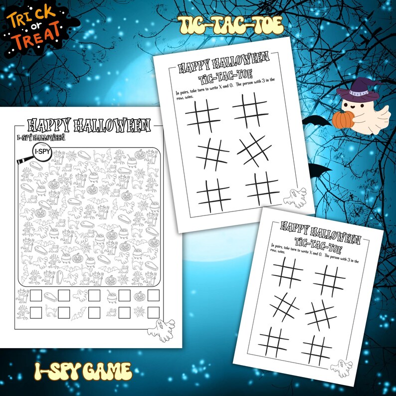 40 Printable Kids Halloween Activities, Kids Halloween Games, Halloween ...