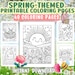 40 Spring Themed Coloring Pages, Spring PDF, Spring Printable, Spring ...