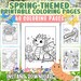 40 Spring Themed Coloring Pages, Spring PDF, Spring Printable, Spring ...