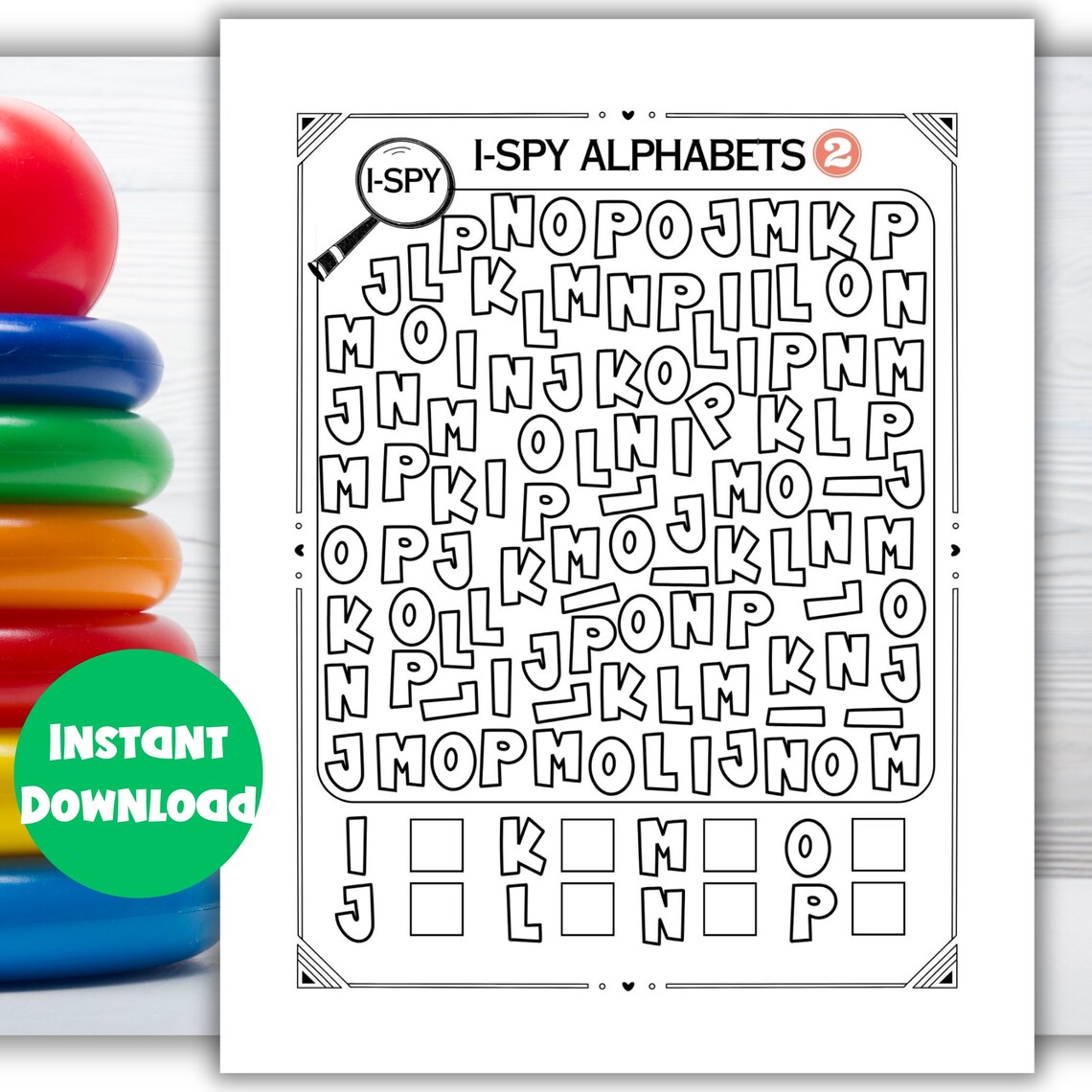 I-spy Alphabets, I Spy Letters, I-spy Worksheet Activities, Find and ...