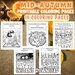 Mid-autumn Festival Coloring Pages, Printable Moon Festival Coloring ...