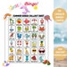 50 Summer Bingo Cards, 50 Unique Prefilled Game Cards, Kid's Party Game ...
