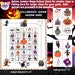 50 Halloween Bingo Cards, 50 Unique Prefilled Game Cards, Kids Party ...