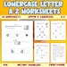 10 Printable Missing Letters Worksheets Uppercase & Lowercase - Etsy