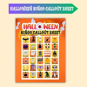 50 Unique Halloween Bingo Cards, Printable Halloween Bingo Game, Party ...