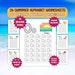 26 Summer Alphabet Worksheets, Handwriting Practice, ABC Trace & Write ...