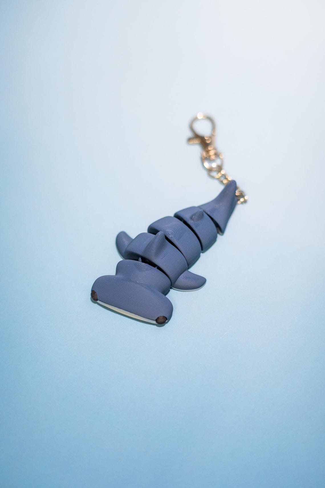 Flexi Hammerhead Shark Keychain, 3D Printed Articulated Toy, Cute Desk ...