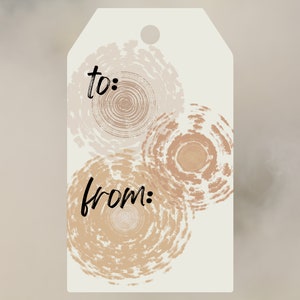 To From Gift Tags | Printable Gift Tags | DIY Instant Download | Custom ...
