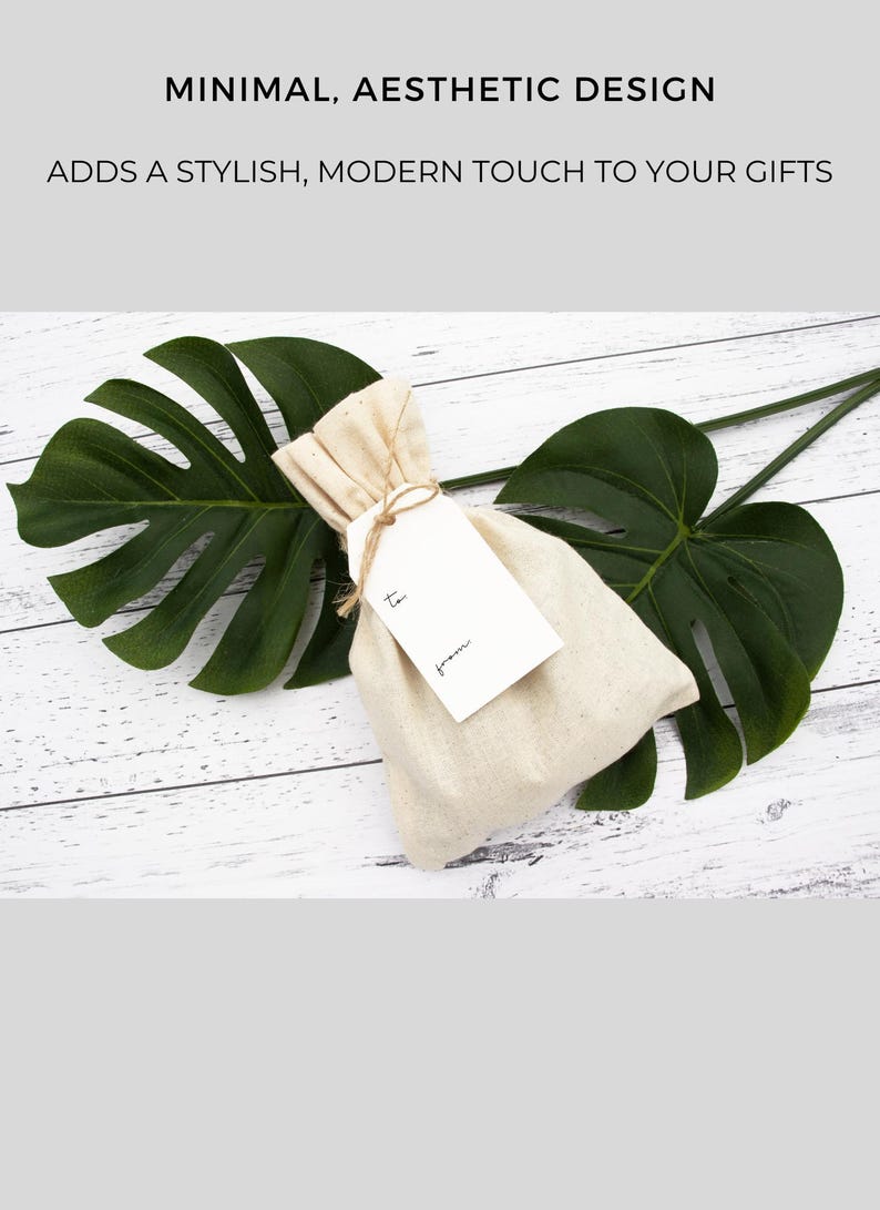 Simple White Gift Tags: Printable To/from Tags (PDF) - Etsy