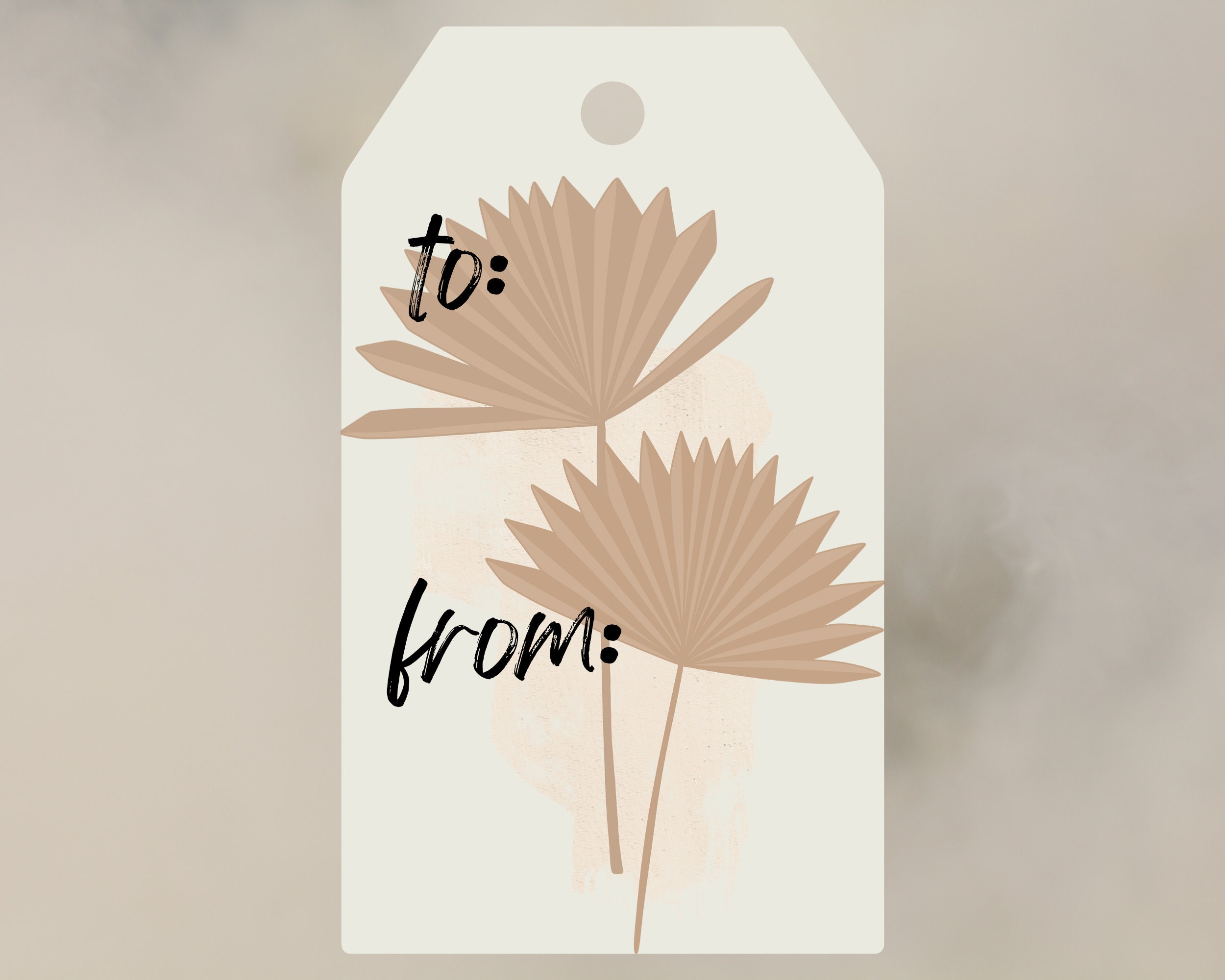 To From Gift Tags Printable Gift Tags DIY Instant Download Custom Tags ...