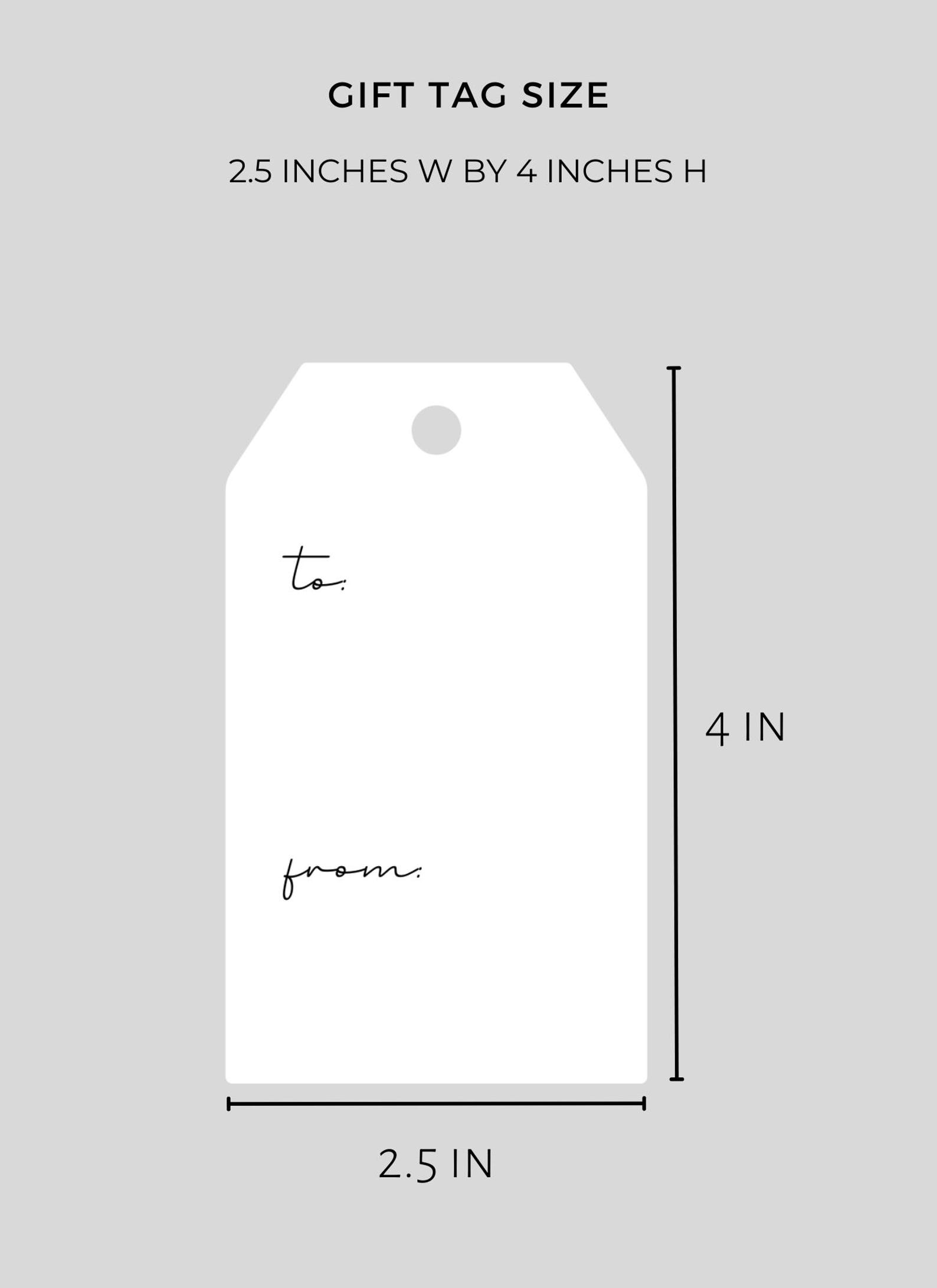 Simple White Gift Tags: Printable To/from Tags (PDF) - Etsy