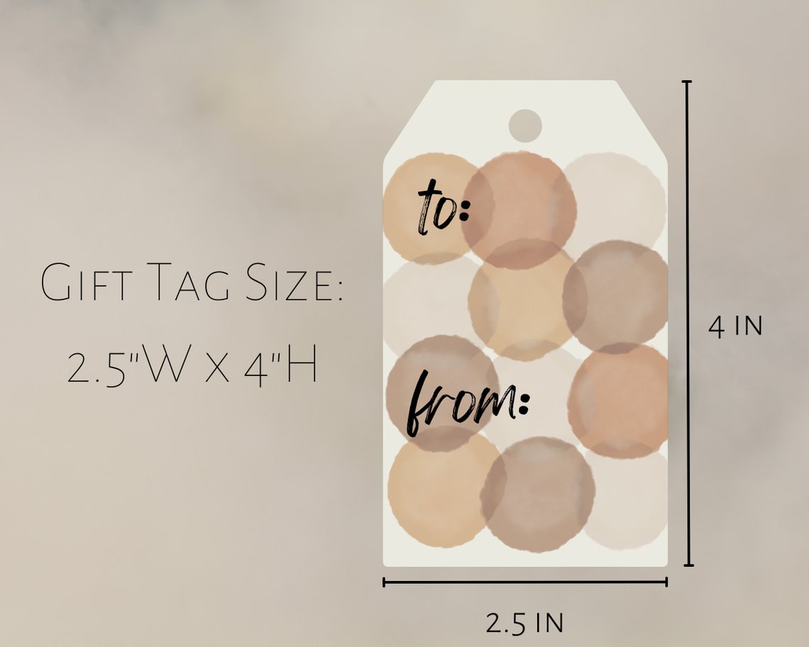 To From Gift Tags | Printable Gift Tags | DIY Instant Download | Custom ...