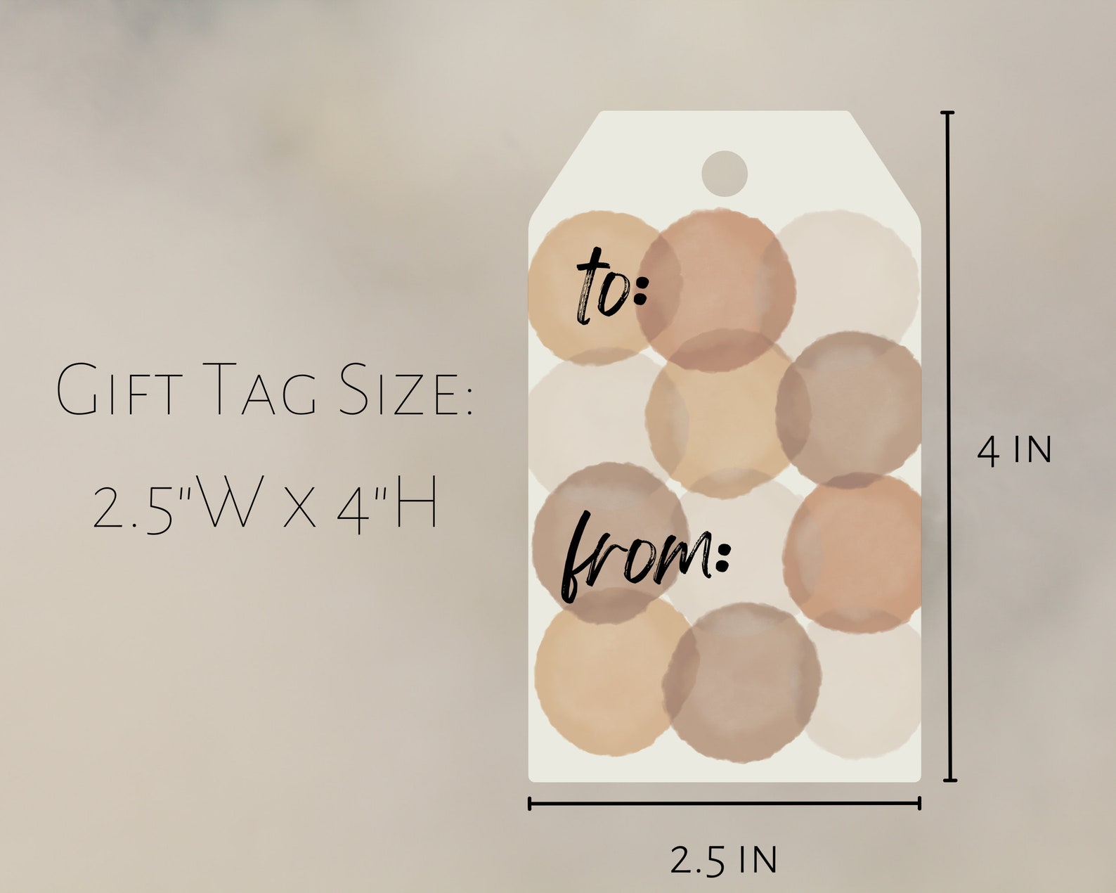 To From Gift Tags Printable Gift Tags DIY Instant Download Custom Tags ...