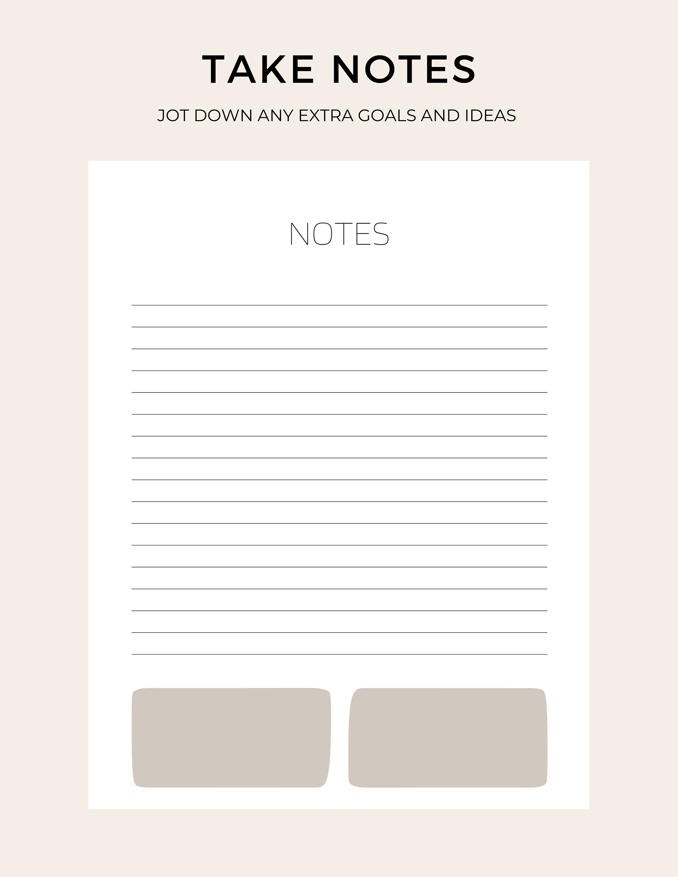 Neutral Planner Bundle: Printable Schedule & Fillable Template (digital ...