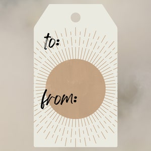 To From Gift Tags | Printable Gift Tags | DIY Instant Download | Custom ...