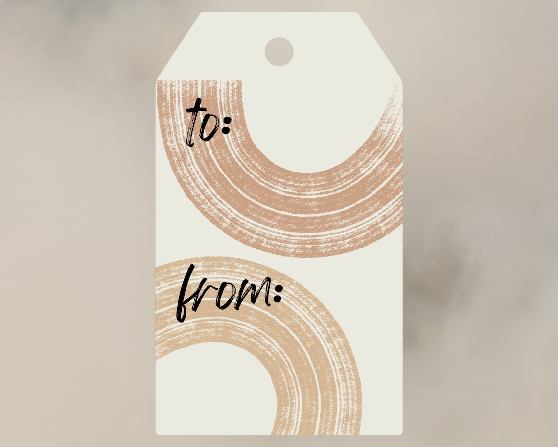 To From Gift Tags Printable Gift Tags DIY Instant Download Custom Tags ...