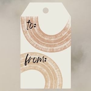 To From Gift Tags | Printable Gift Tags | DIY Instant Download | Custom ...