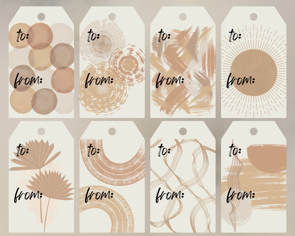 To From Gift Tags Printable Gift Tags DIY Instant Download Custom Tags ...