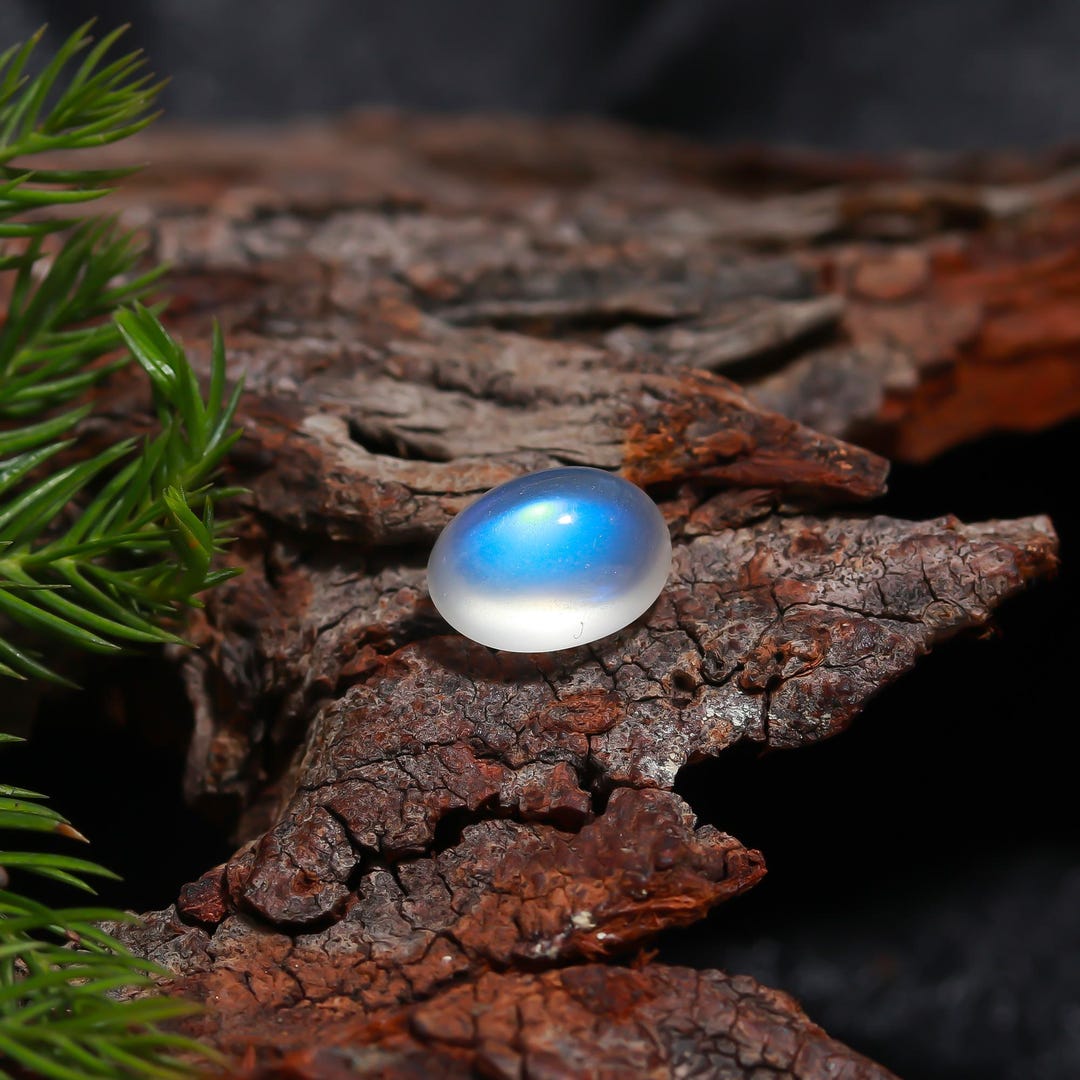 One of Kind Natural Rainbow Moonstone, Handmade Jewelry Stone, African ...