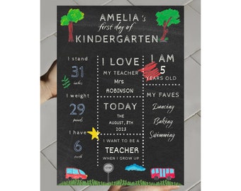 First Day of School Sign Editable Template, Last Day of School ...