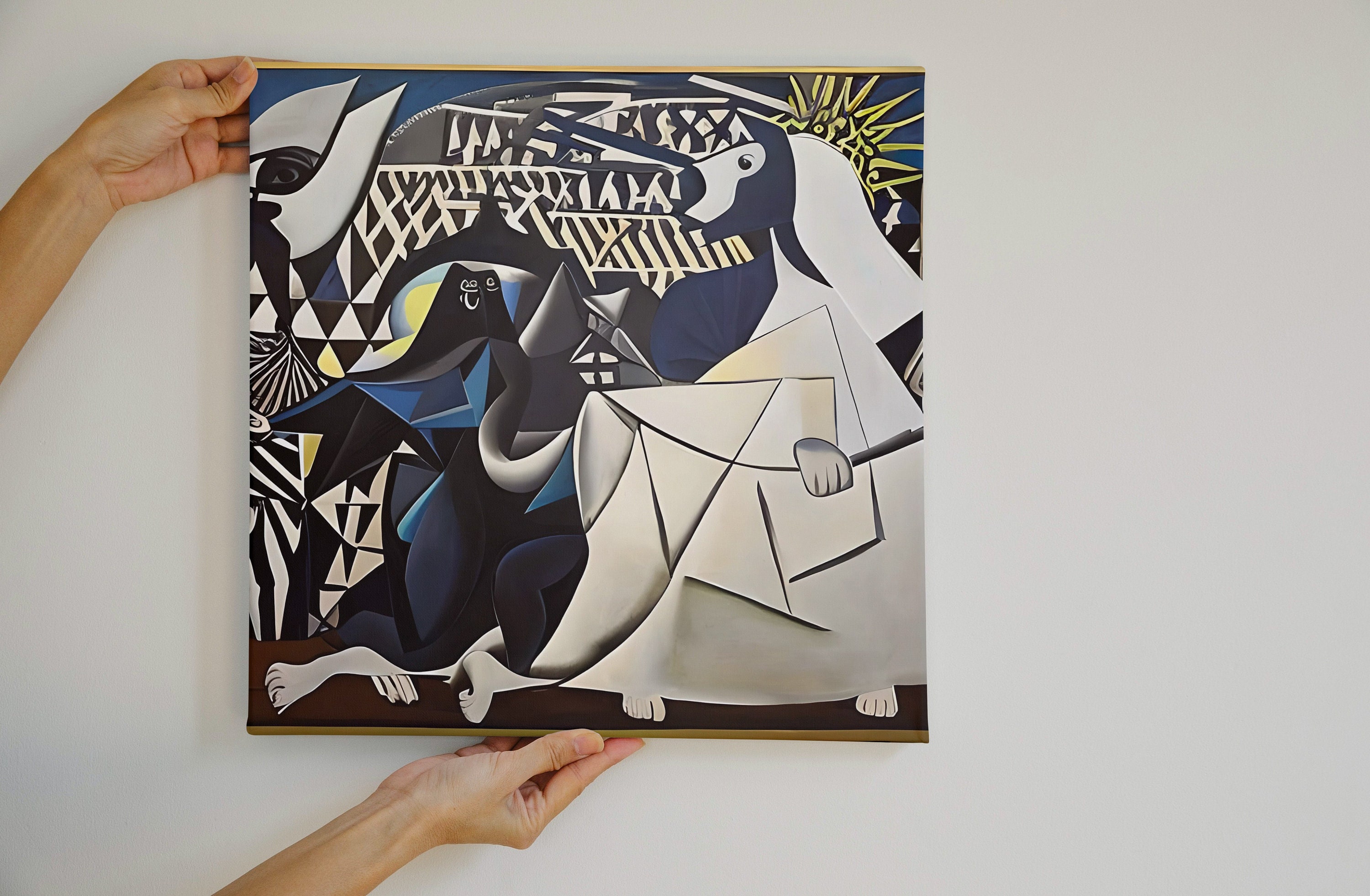 Silenced Voices: A Powerful Guernica-style Painting for Women's Day - Etsy