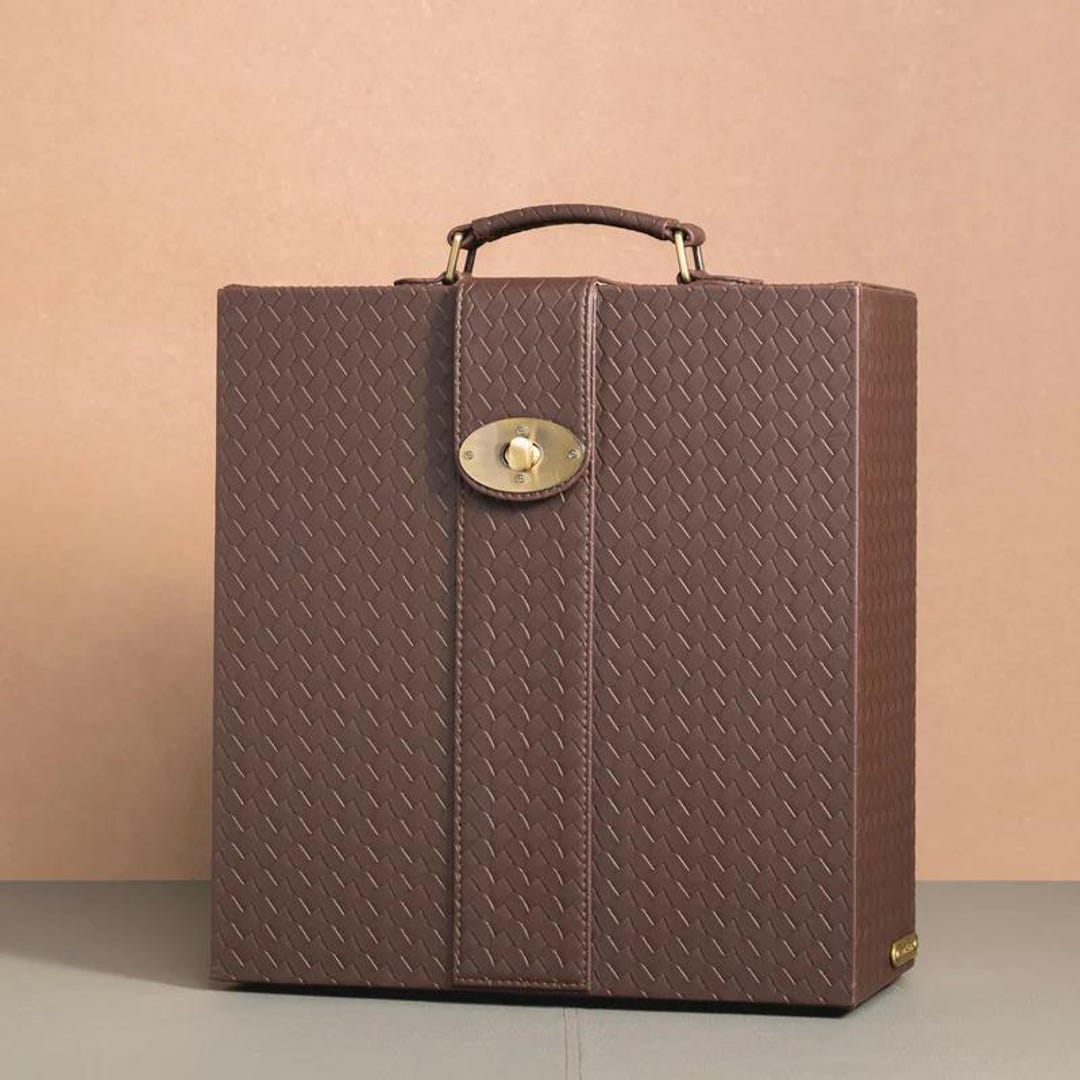 Pure Leather Portable Bar | Handmade Leather Bar | Luxury Briefcase ...