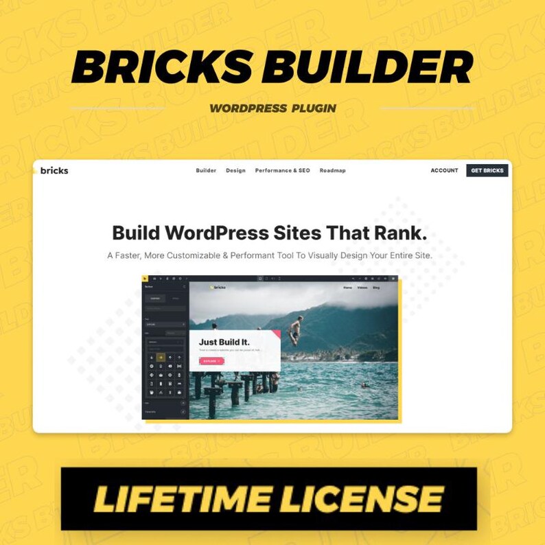 Bricks Theme & Page Builder for Wordpress With Original License Key for Single Website and Auto ...