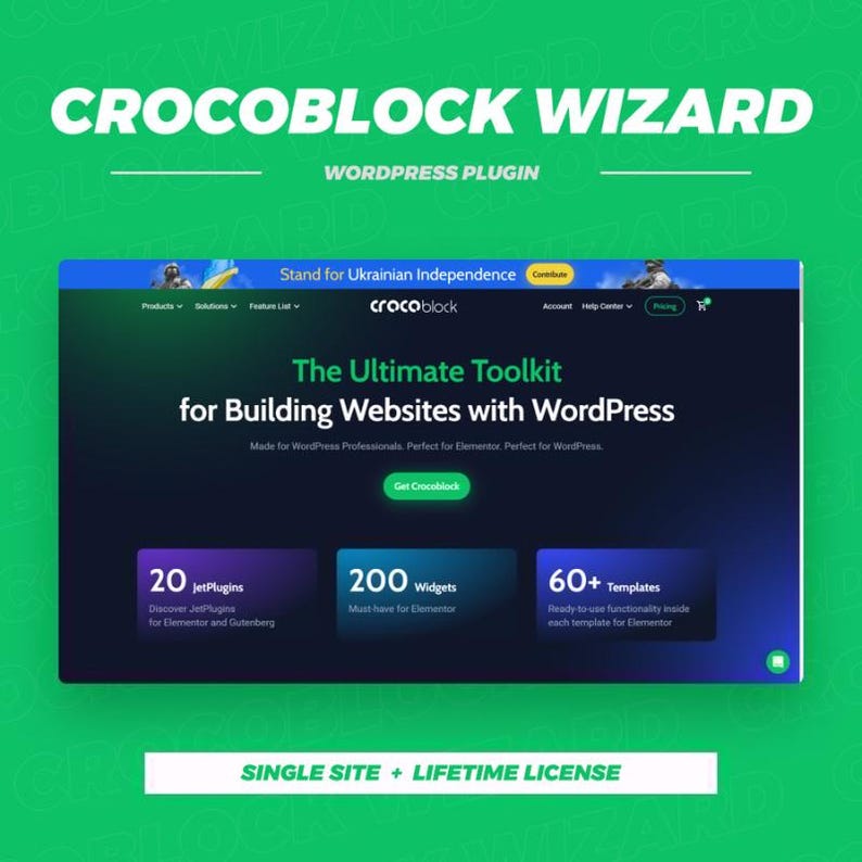 Crocoblock Jetplugins: 18 Elementor Plugins With License (digital Download) - Etsy