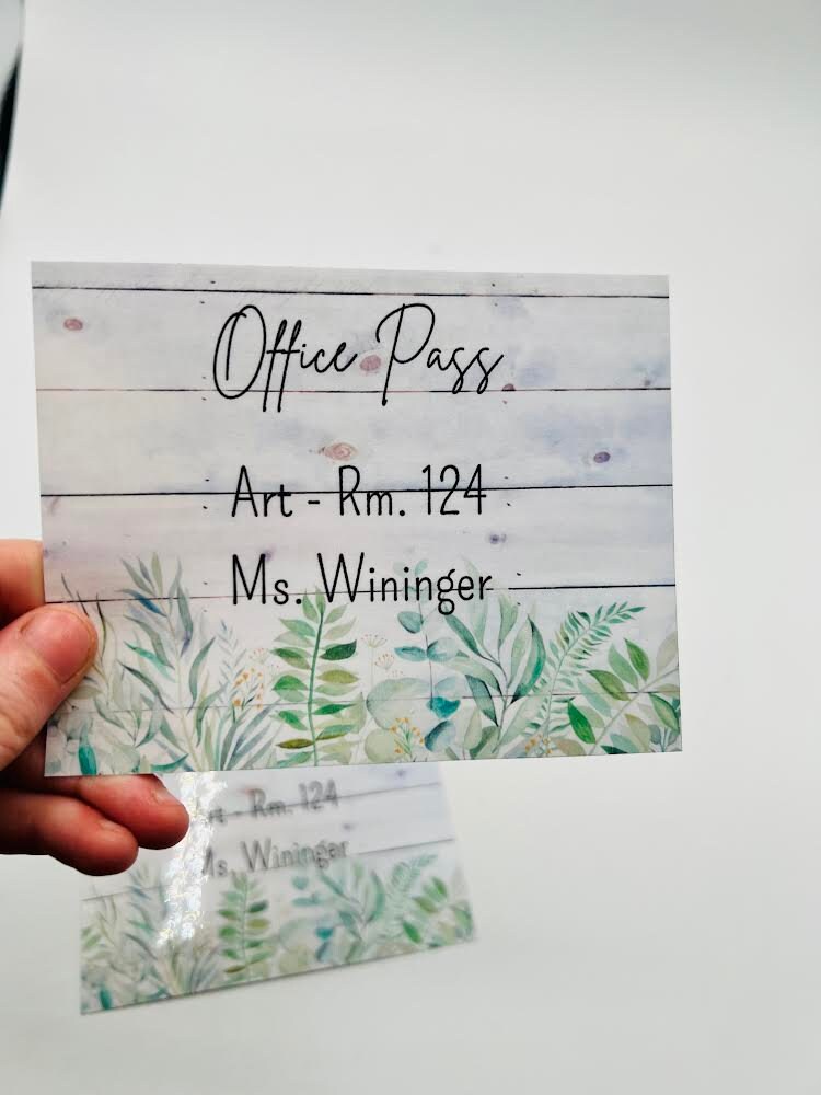 EDITABLE Farmhouse Style Passes for Teachers | Canva Template - Etsy