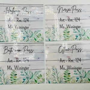 EDITABLE Farmhouse Style Passes for Teachers | Canva Template - Etsy