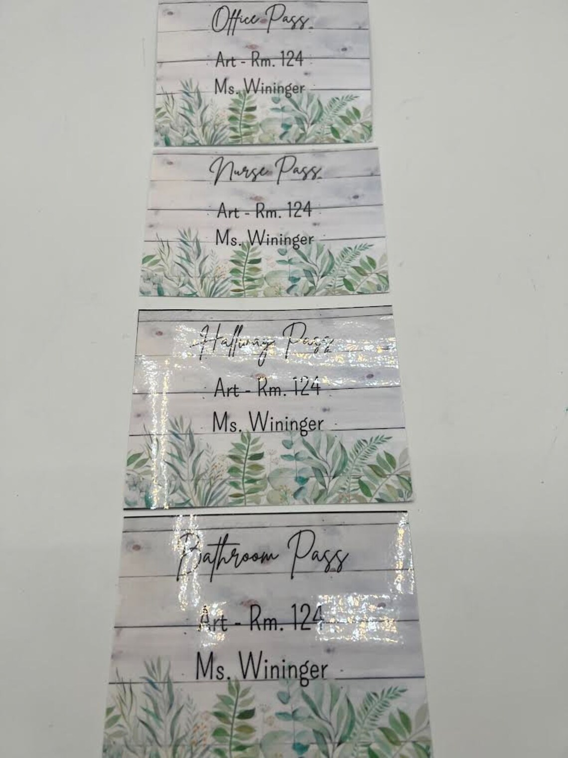 EDITABLE Farmhouse Style Passes for Teachers | Canva Template - Etsy