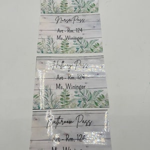 EDITABLE Farmhouse Style Passes for Teachers | Canva Template - Etsy