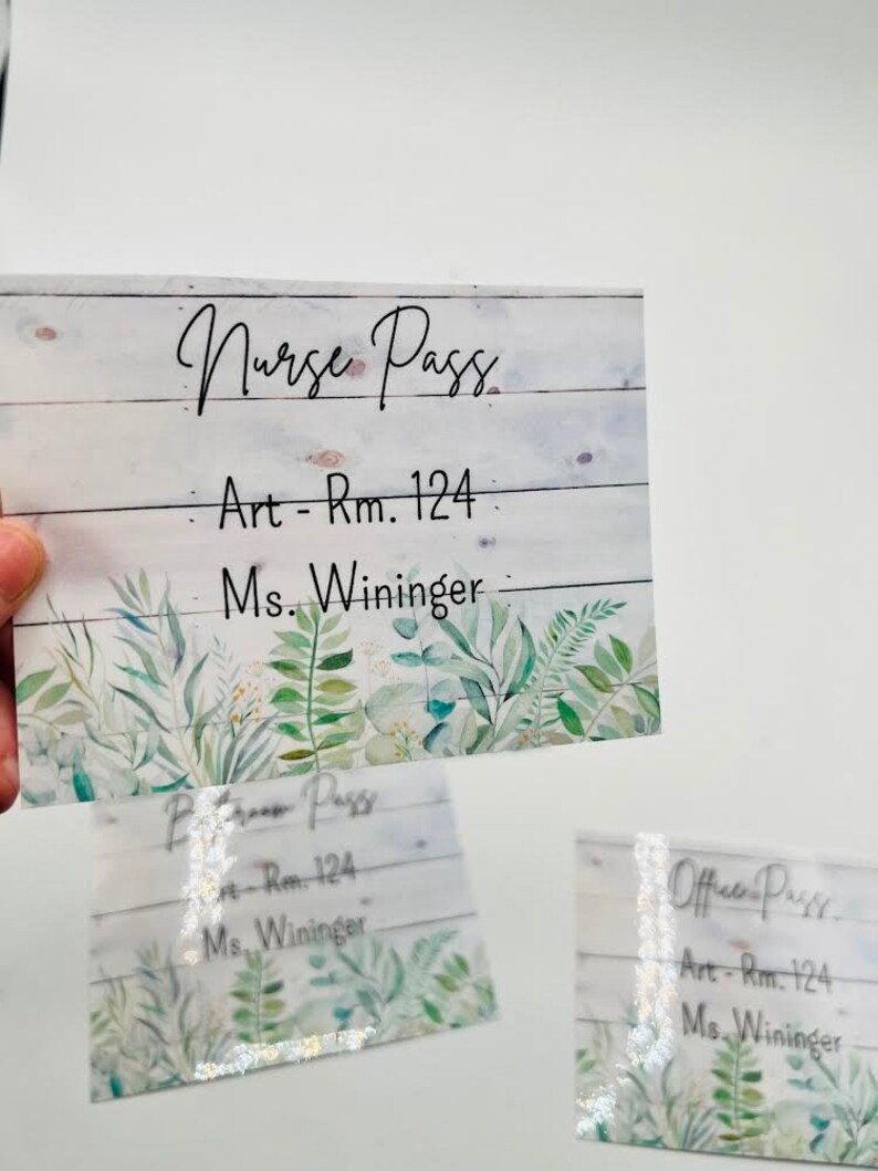 EDITABLE Farmhouse Style Passes for Teachers | Canva Template - Etsy