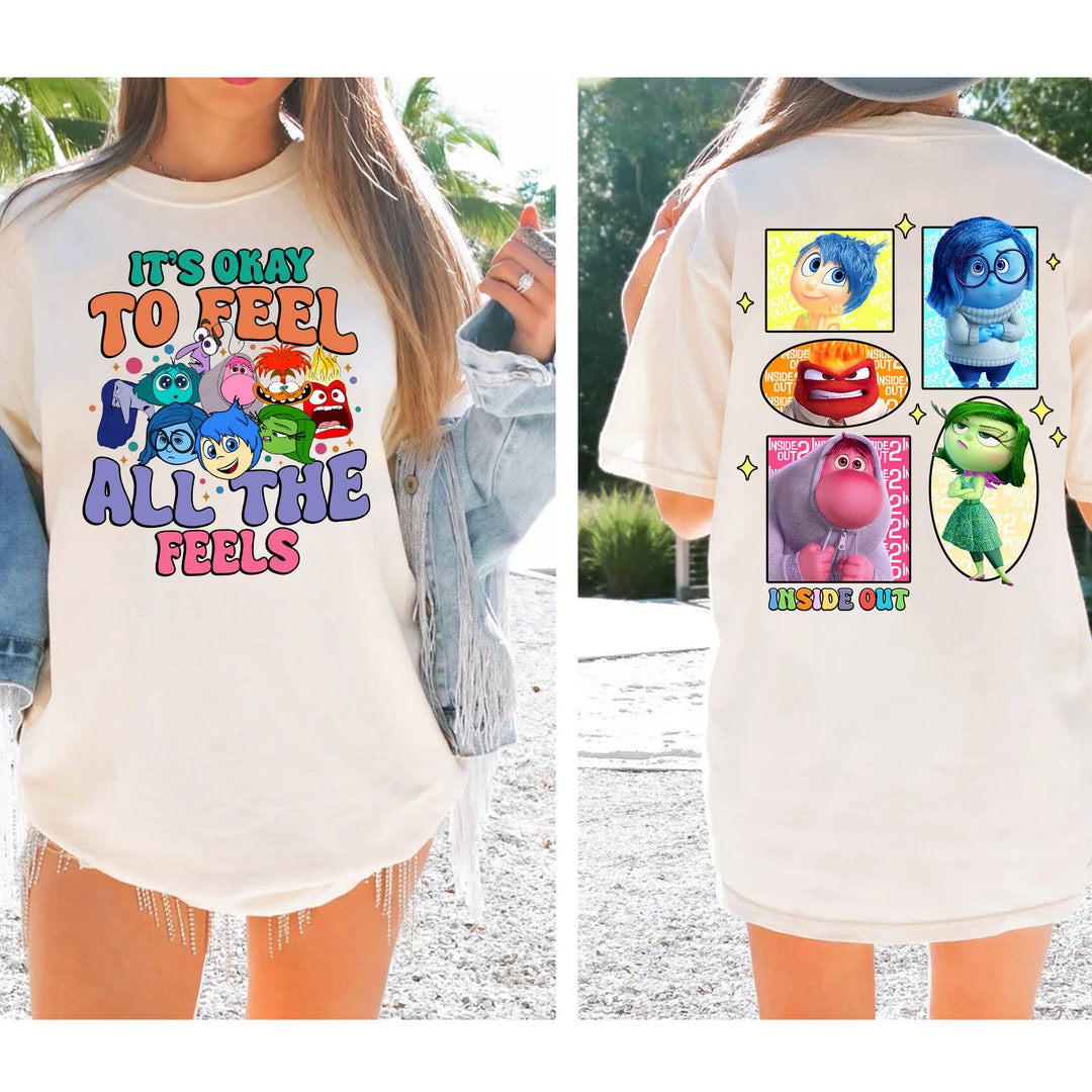 Inside Out 2 Shirt, It's Okay to Feel All the Feels - Etsy