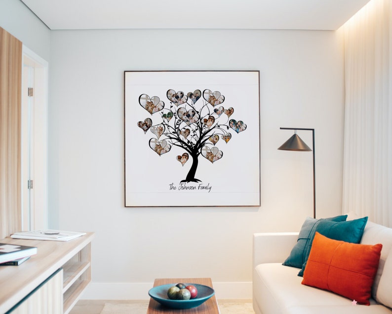 Editable Family Tree Photo Collage | Custom Family Tree Photo Collage ...