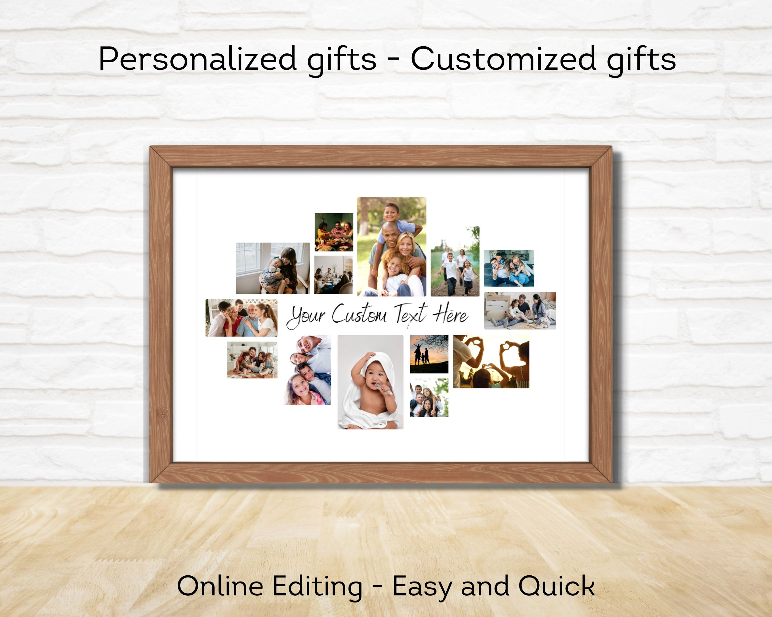 Editable Custom Photo Collage | Unique Photo Collage | Anniversary Gift ...