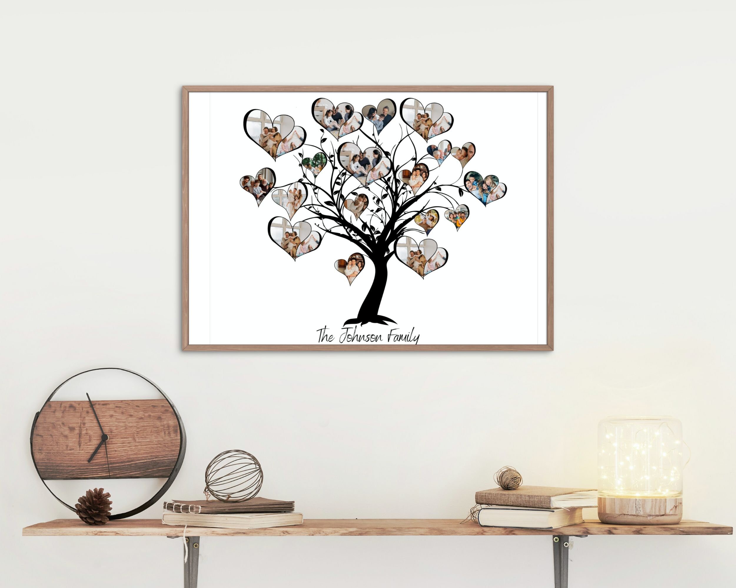 Editable Family Tree Photo Collage | Custom Family Tree Photo Collage ...