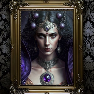 Hecate, Greek Goddess of Magic and Witchcraft Wall Art, Beautiful Witch ...