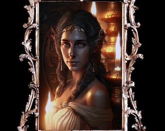 Melinoe, Greek Goddess of Nightmares and Madness Wall Art, Melinoë Art Print, Ghosts Goddess ...