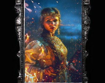 Circe, Greek Goddess of Sorcery Art Print, Greek Enchantress, Potions ...