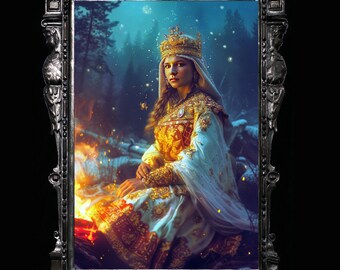 Circe, Greek Goddess of Sorcery Art Print, Greek Enchantress, Potions ...