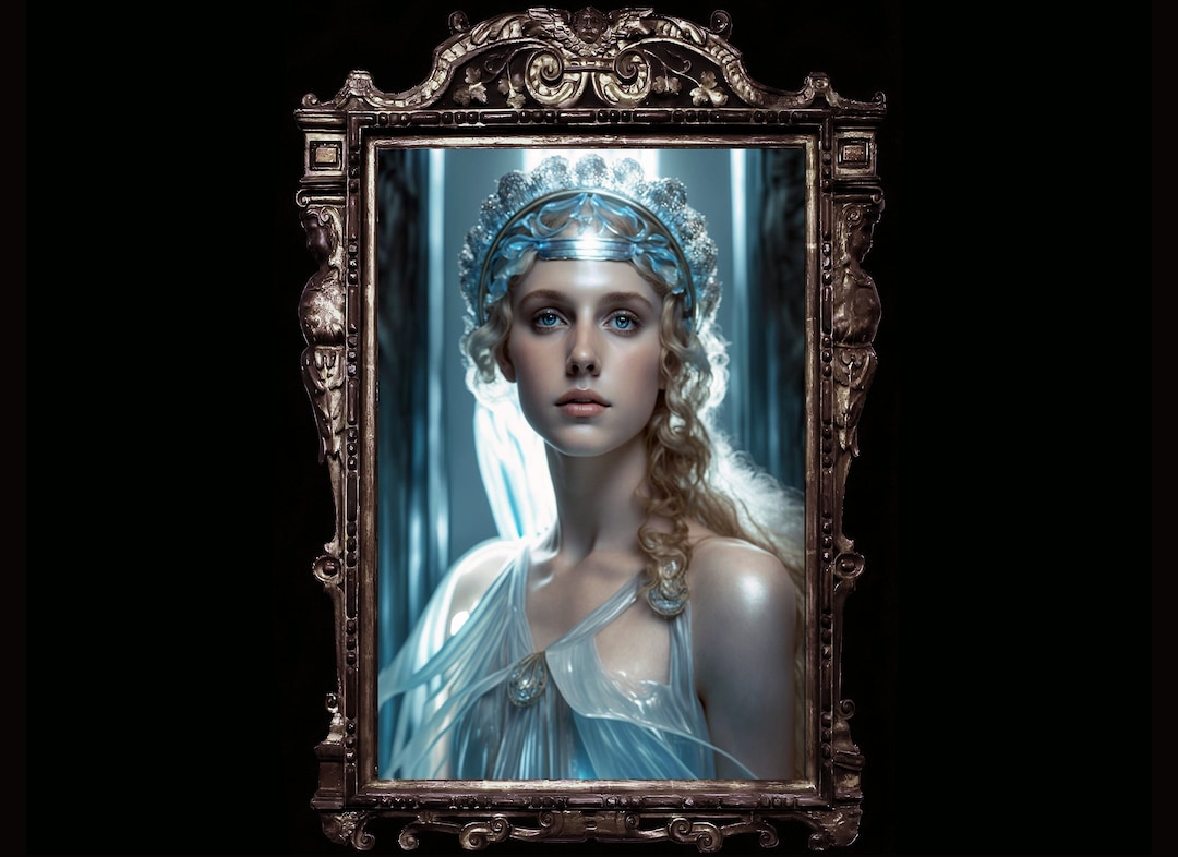 Harmonia, Greek Goddess of Harmony and Concord Wall Art, 20s Retro Art ...