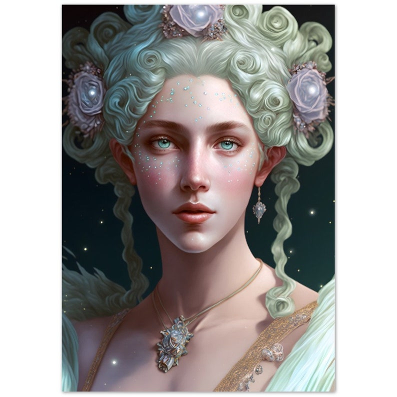 Aphrodite Greek Goddess Wall Art Mythical Goddess of Beauty - Etsy