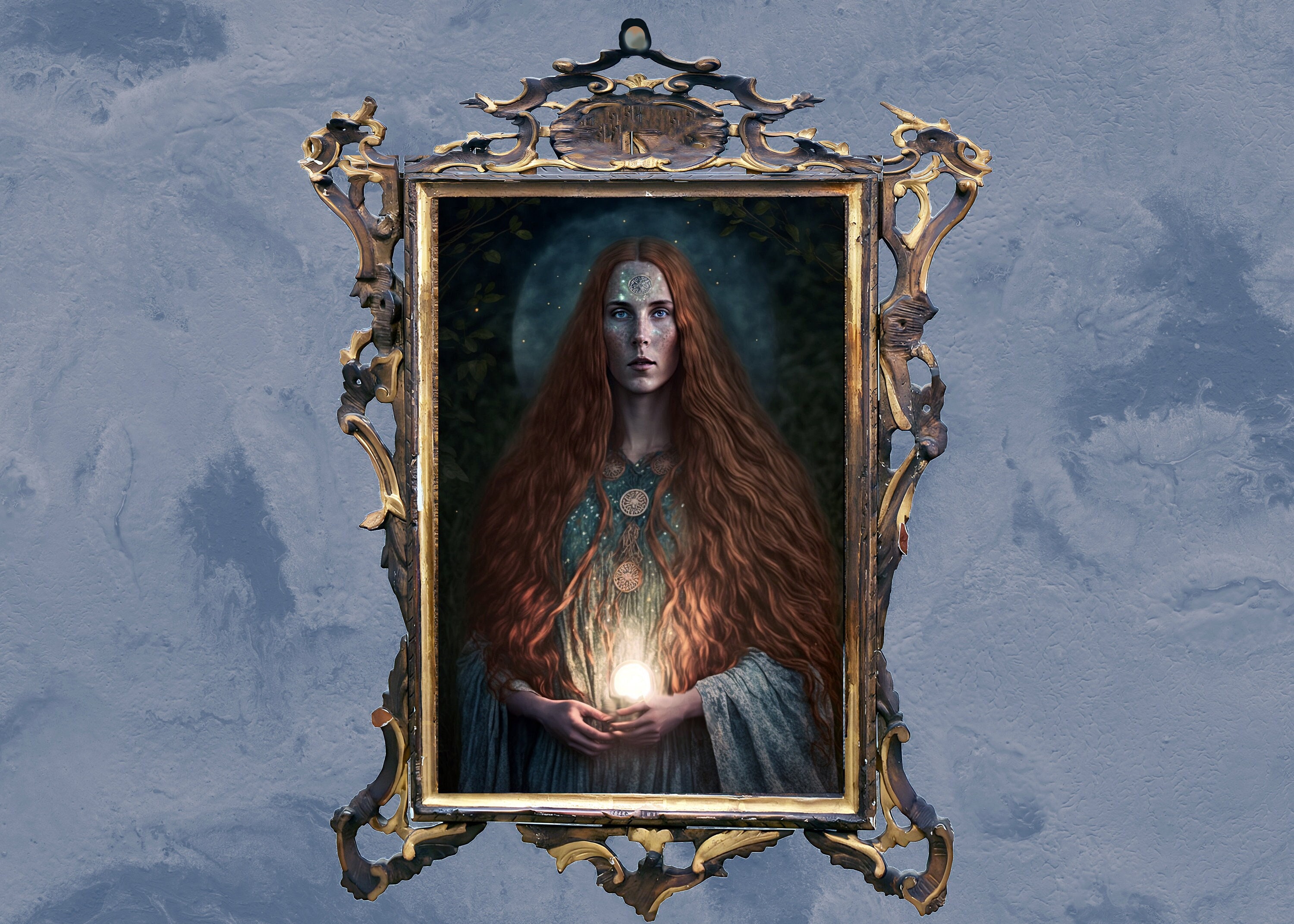 Brigantia Celtic Goddess of Wisdom and Poetry Art Print - Etsy