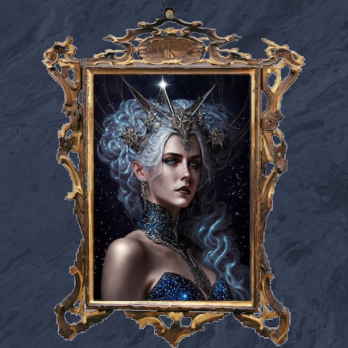 Nyx II Greek Goddess of the Night Wall Art Dark Goddess - Etsy