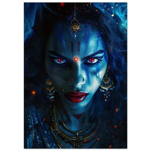Kali, Hindu Goddess of Darkness, Death and Destruction Wall Art, Kalika ...