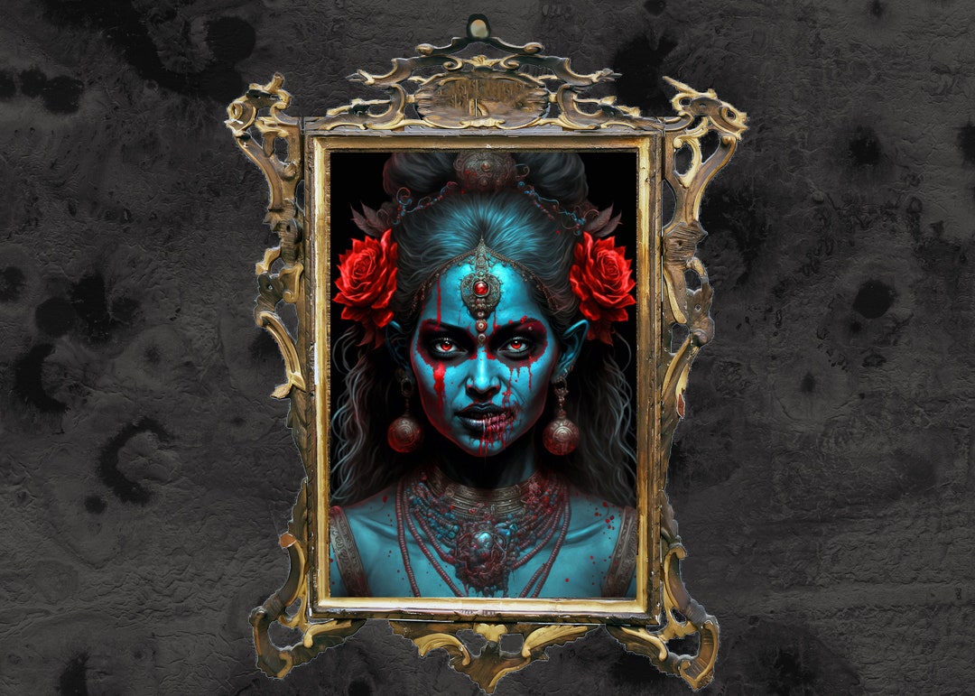 Kali, Hindu Goddess of Darkness, Death and Destruction Wall Art, Kali ...