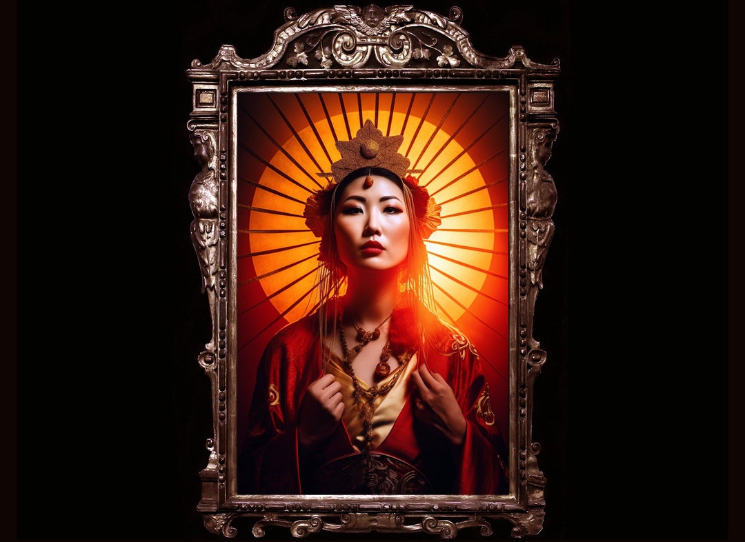 Amaterasu Poster – Japanese Sun Goddess Wall Art - Etsy