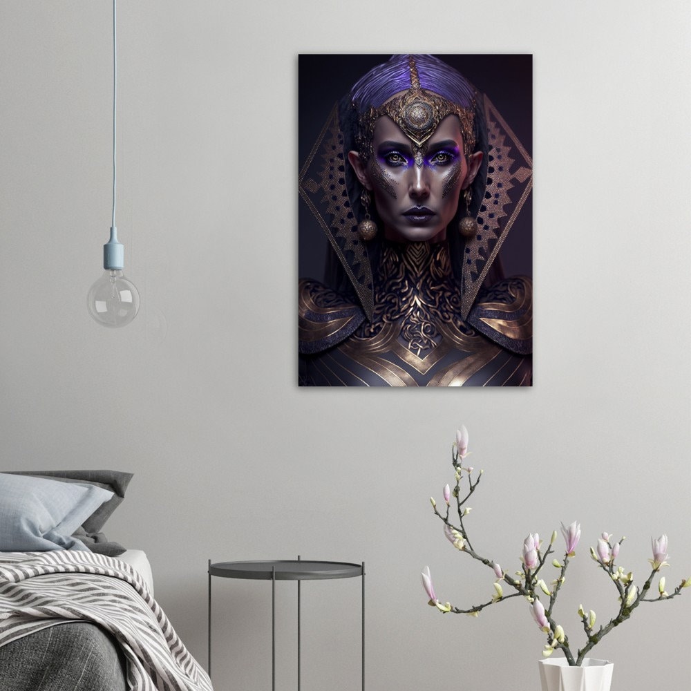 Annunitum, Mesopotamian Goddess of War Wall Art, Iconic Goddess Art ...